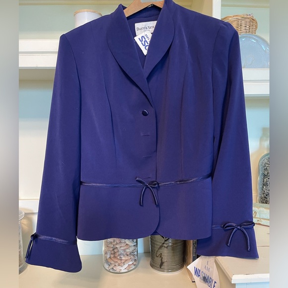 Danny & Nicole | Jackets & Coats | Danny Nicole Blue Tailored Blazer ...